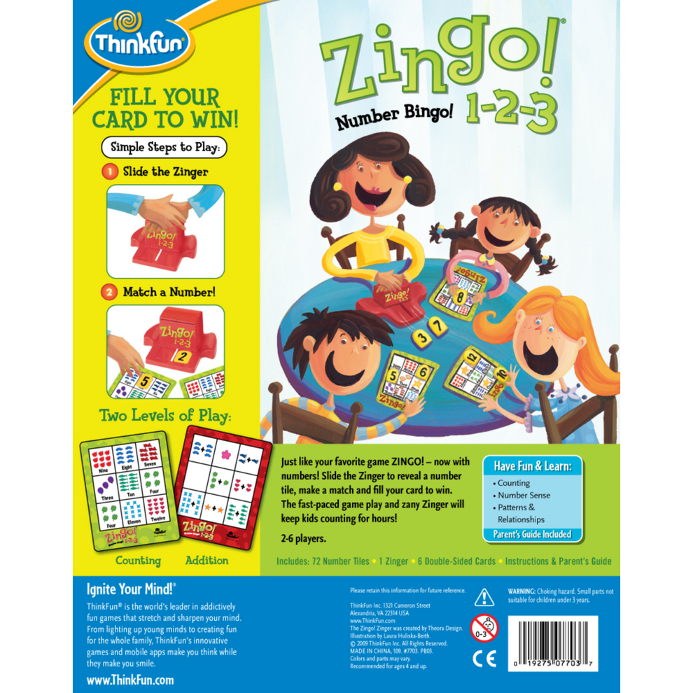 ThinkFun - Zingo! 1-2-3 Game – High Street Hero
