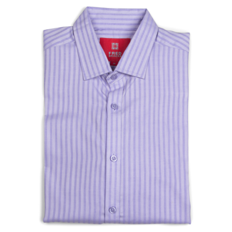Fred Bracks Men's Dylan Shirt - Lilac Stripe – High Street Hero